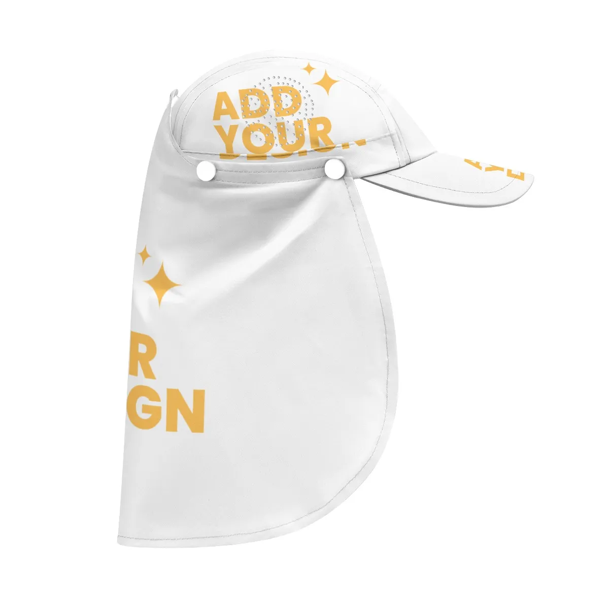 Sun Hat with Neck Cover, UPF Sun Protection Wide Brim Hat, Removable ...