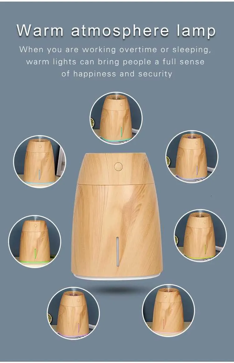 600ml Humidifier Home Aromatherapy Diffuser Air Appliance Vaporizer ...