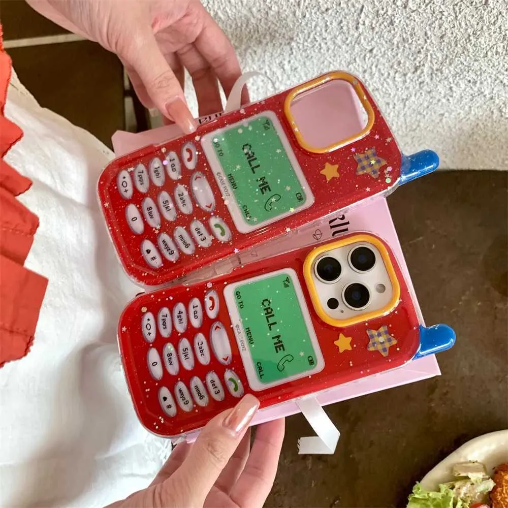 Glitter Cartoon Mobile Phone Case for iPhone 13, 14, 15, 16 Pro Max ...