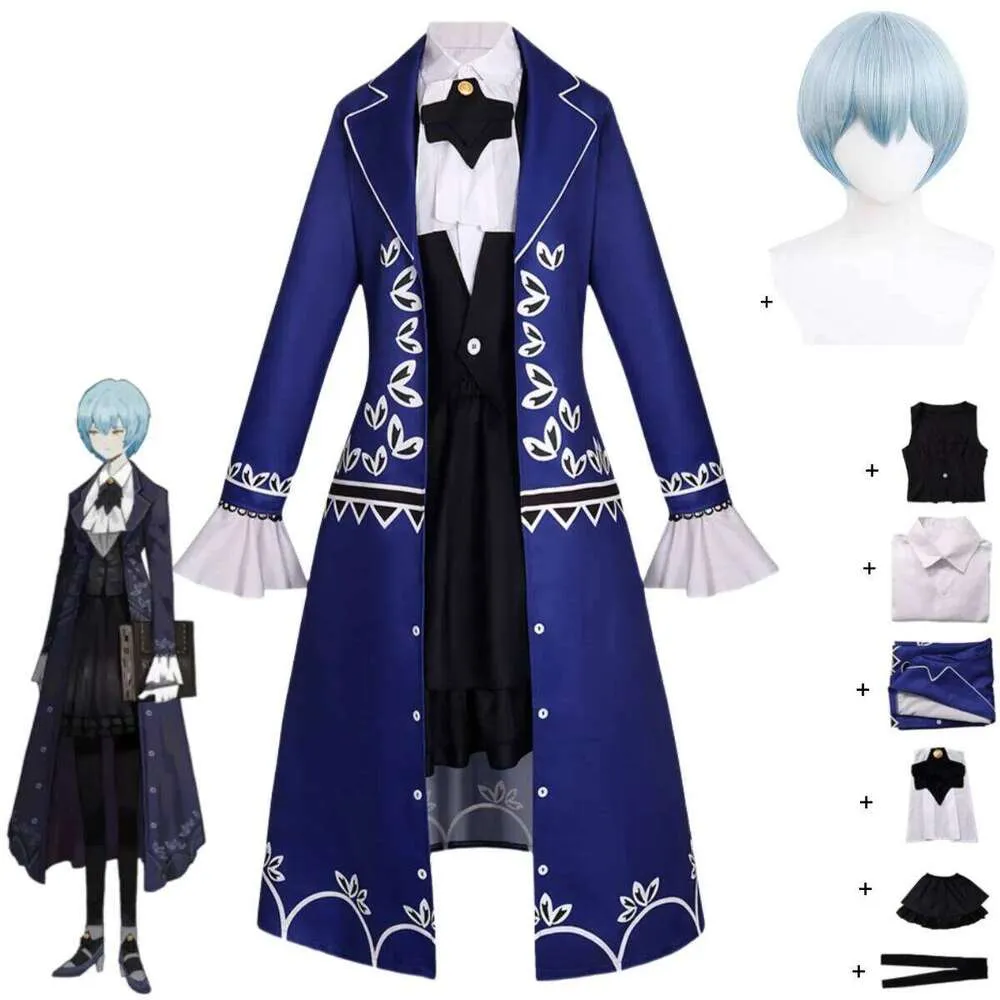 Game Library Of Ruina Angela Cosplay Kostüm Abendkleid Blau Smoking ...