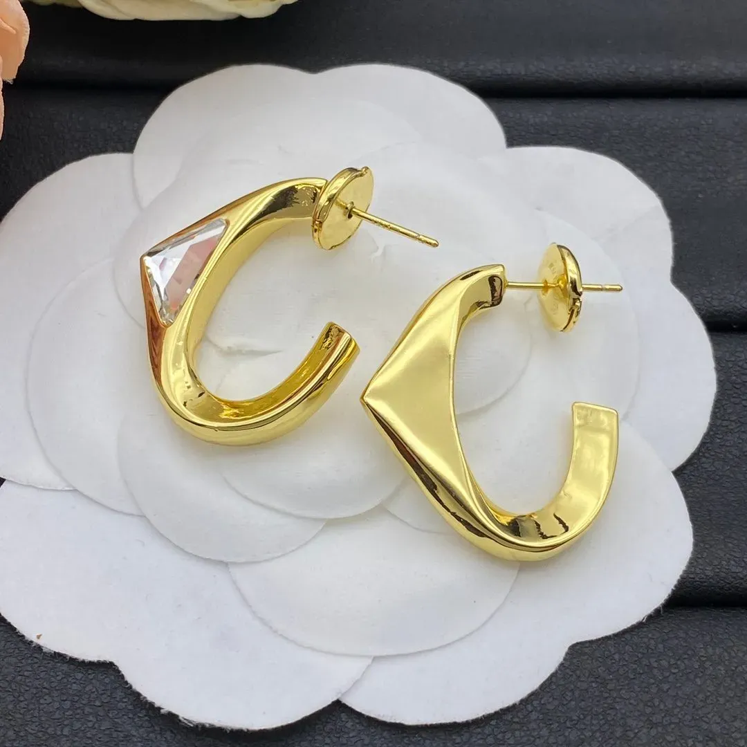 Handcrafted Triangle Letter Hoops Necklace Pendant Set with ...