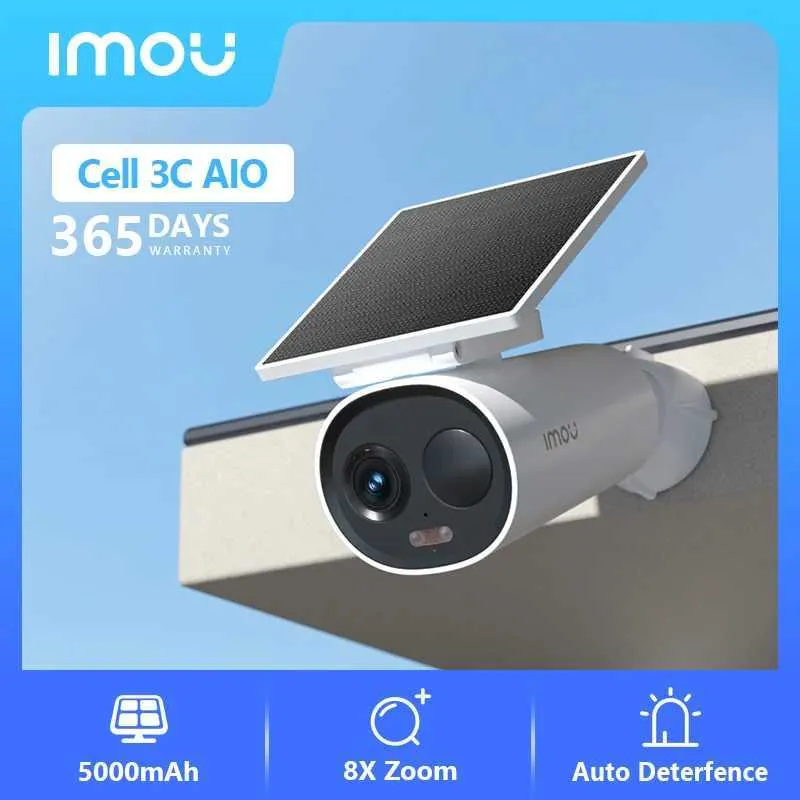 Imou Cell All-In-One Panel Set 2K WiFi Camera with 5000mAh Battery ...