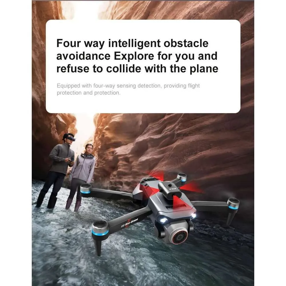 K6 Deluxe Edition Adult Drone with Dual Camera, Intelligent Obstacle ...