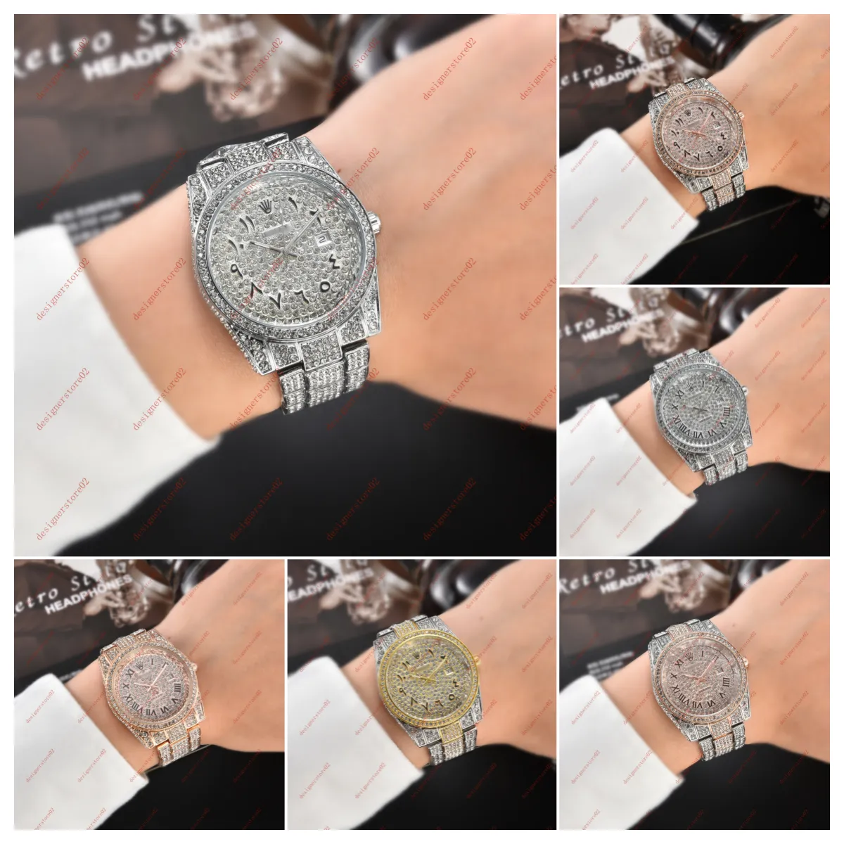 Vvs High Quality Mens And Womens Moissanite Diamond Watch, Luxury ...