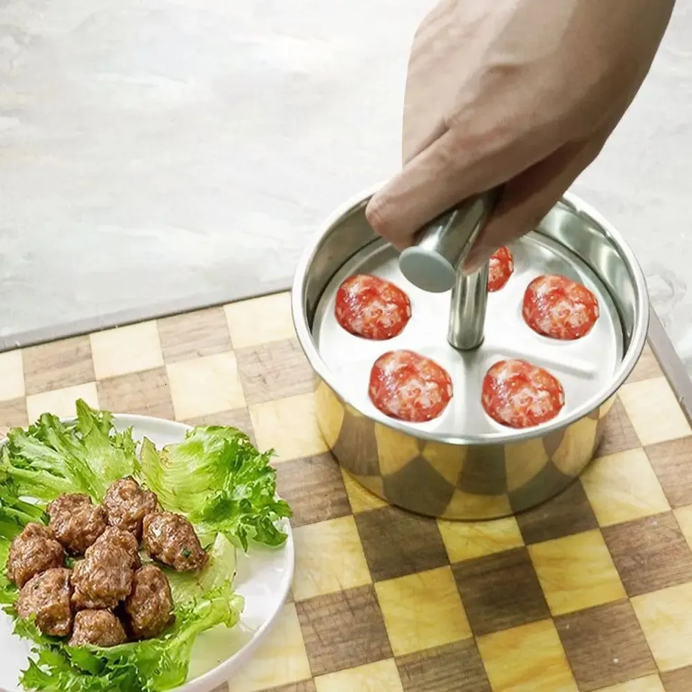 Stainless Steel Meatball Maker Quick Cooking Manual Meatball Shaper 612 ...