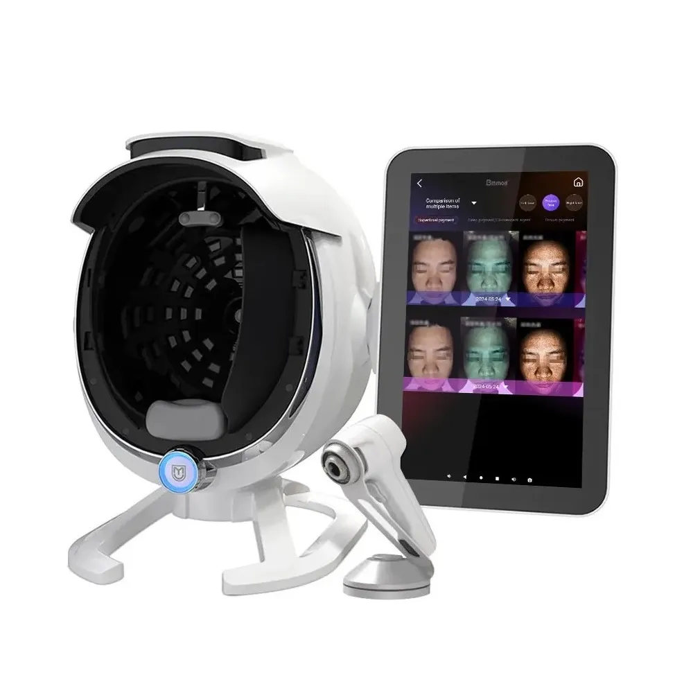 Full Face 3D Ai Skin Analysis Machine Facial Tester Scanner Face Mirror ...