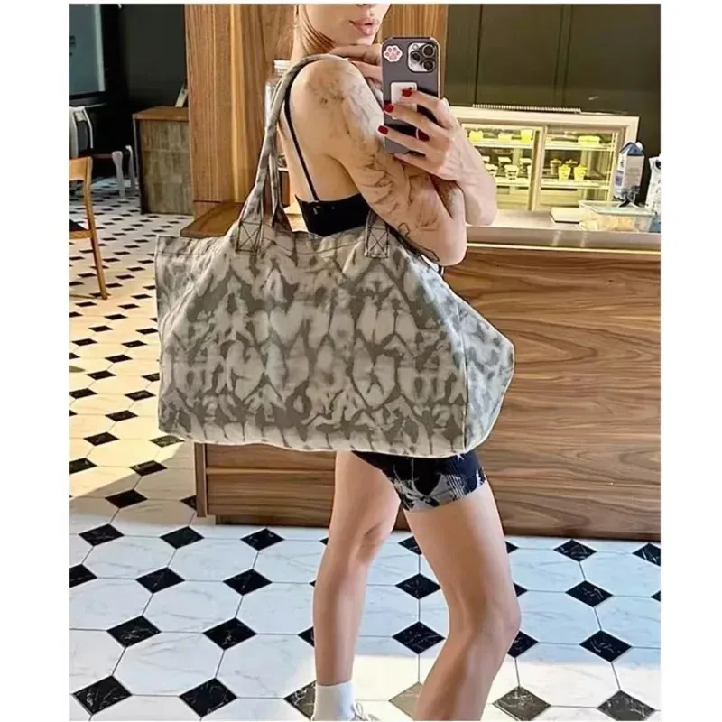 Yoga Fitness Canvas Shoulder Shopping Bag With Large Capacity 251029 ...