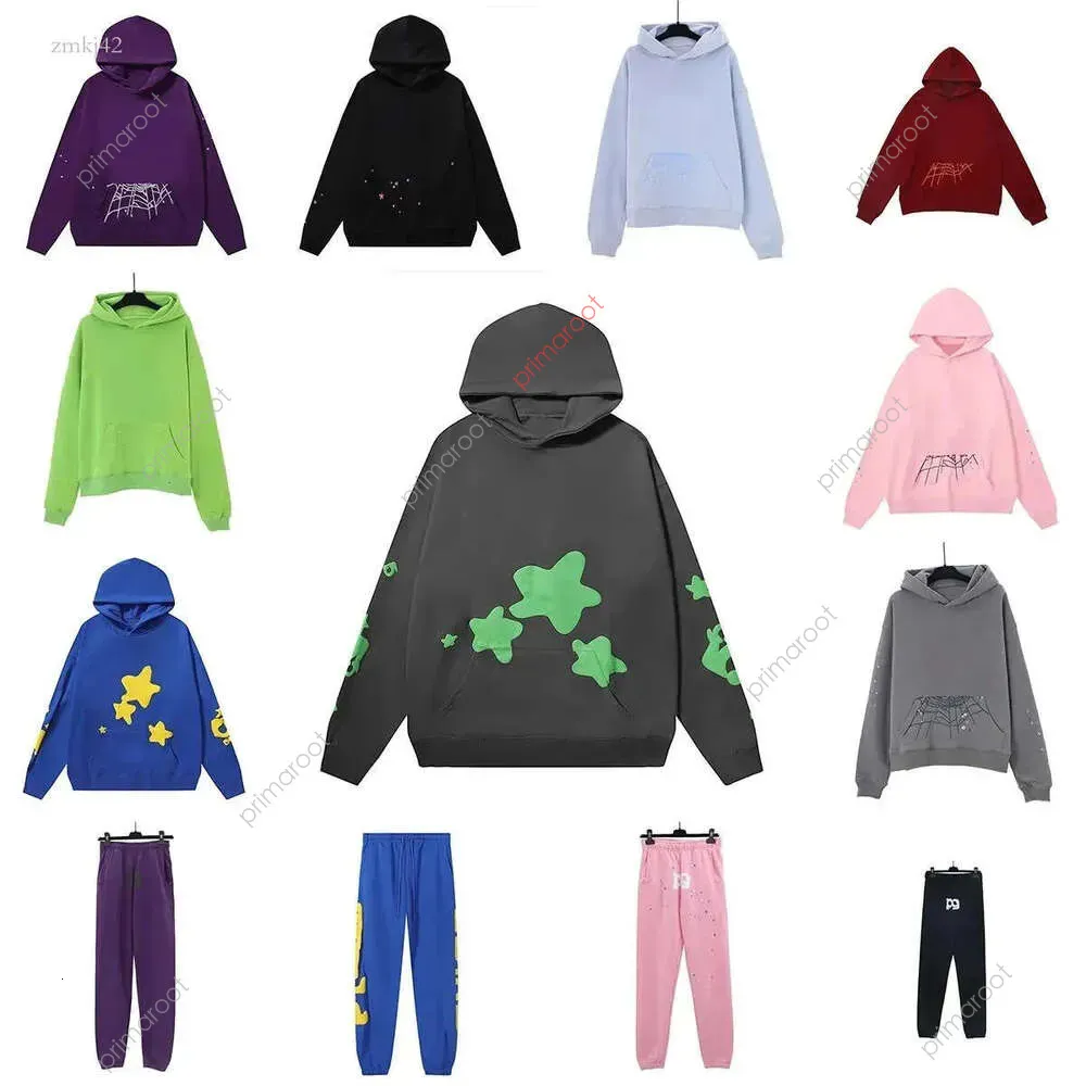 Designer Spider Rhinestone Hoodie Men's Sp Yderlys Pullover Casual Hip ...