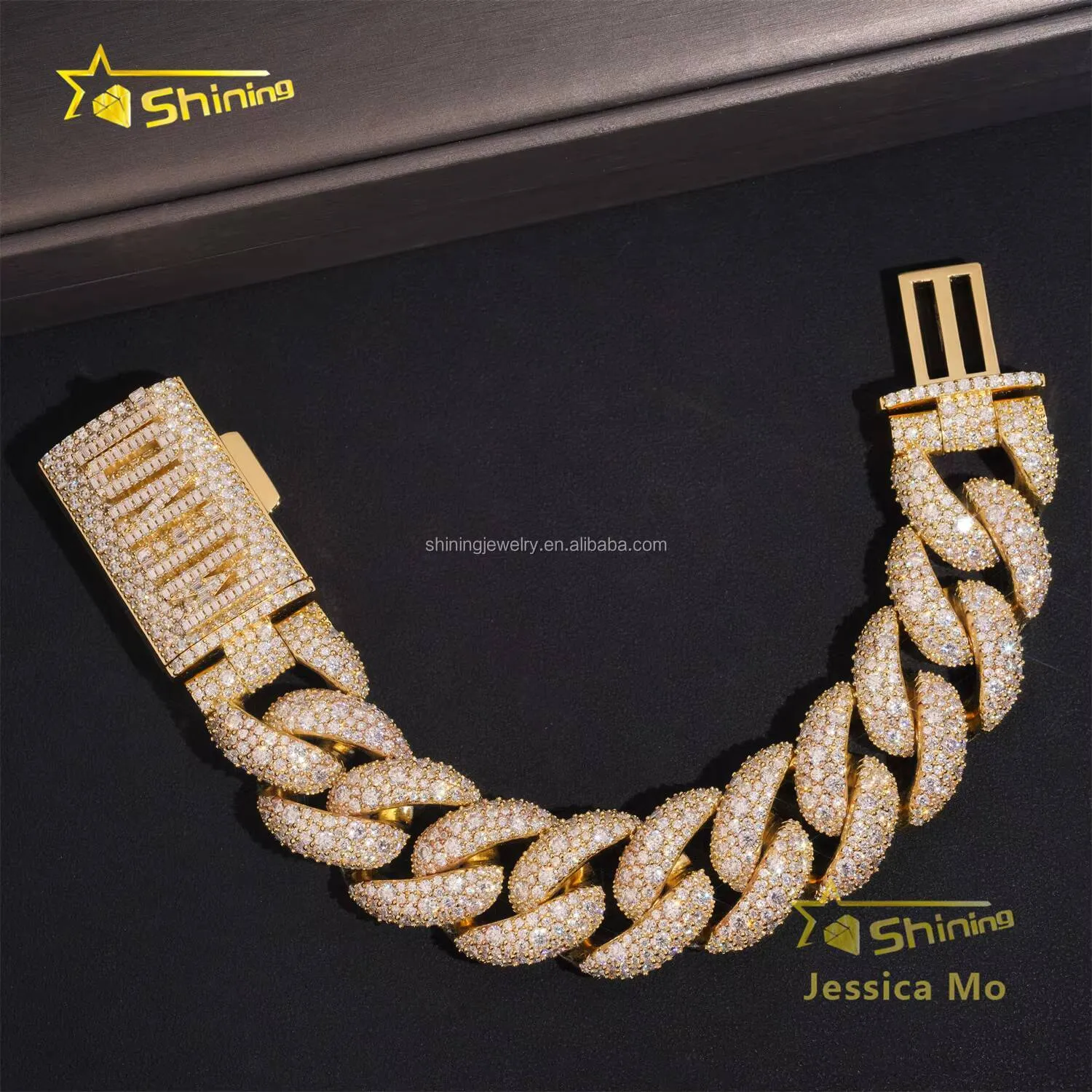 Custom Name Lock 24mm Big Guy Gold Color Rapper Hip Hop Jewelry FL ...