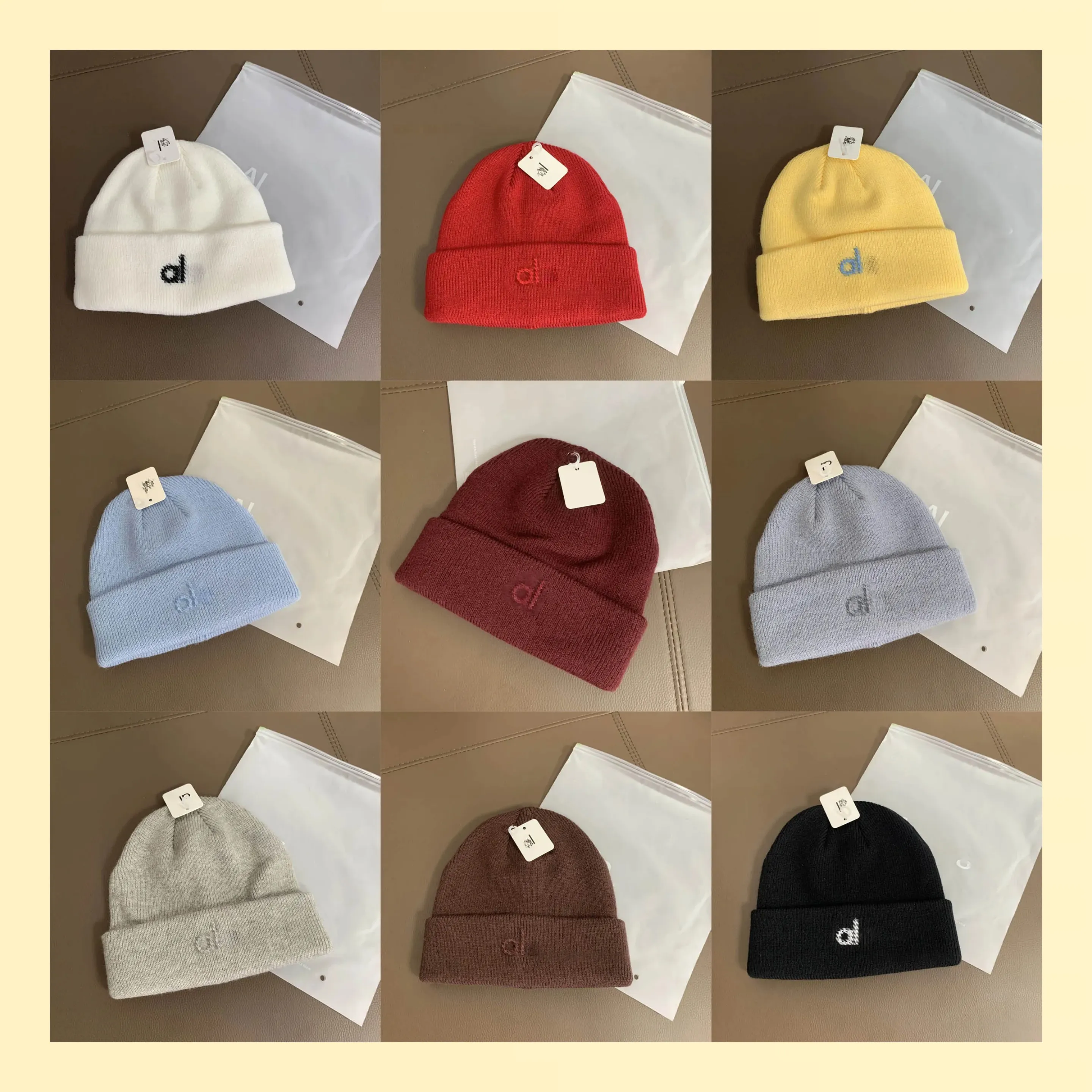 High-Quality Designer Beanie: Fall Knitted Woolen Hat for Men and Women ...