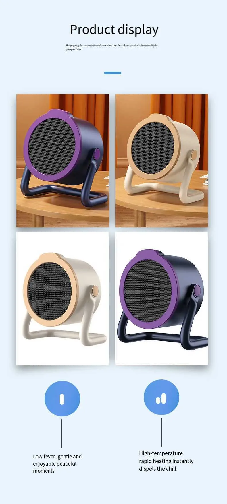 Desktop Heater Small Heating Small Sun Home Heater Bedroom Electric ...