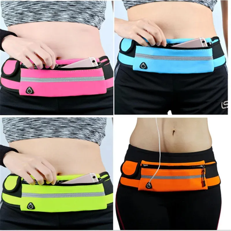 Waterproof Running Waist Bag Canvas Sports Jogging Portable Outdoor ...