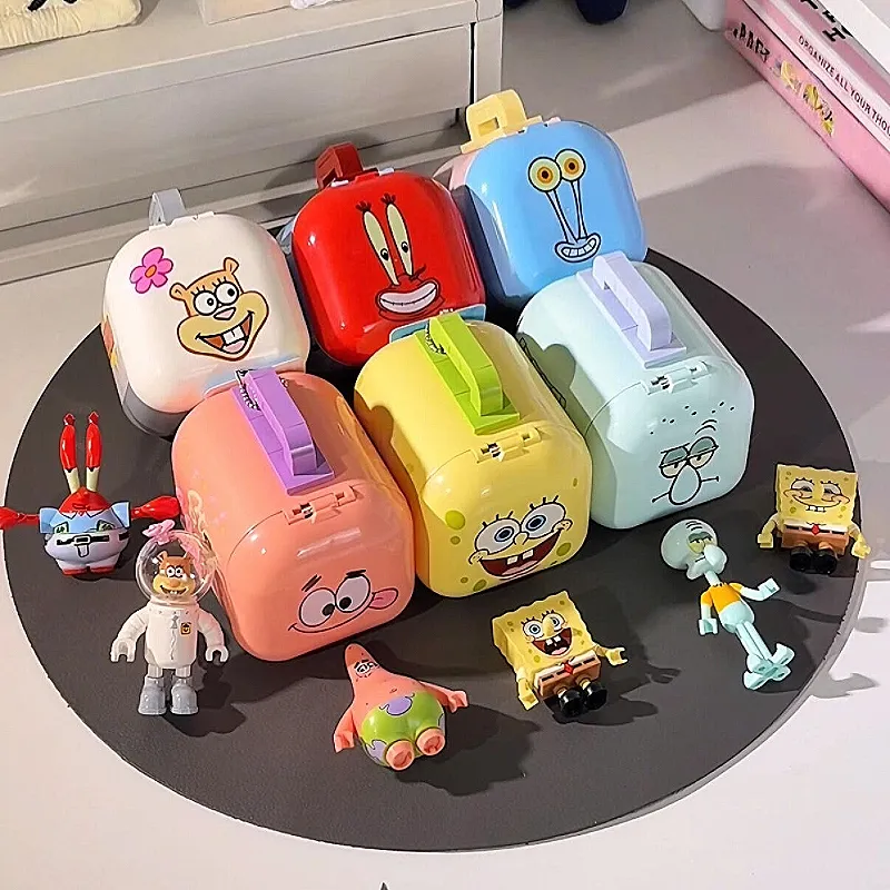 Blind Box Kawaii SpongeBob SquarePants Patrick Cartoon Food Model ...