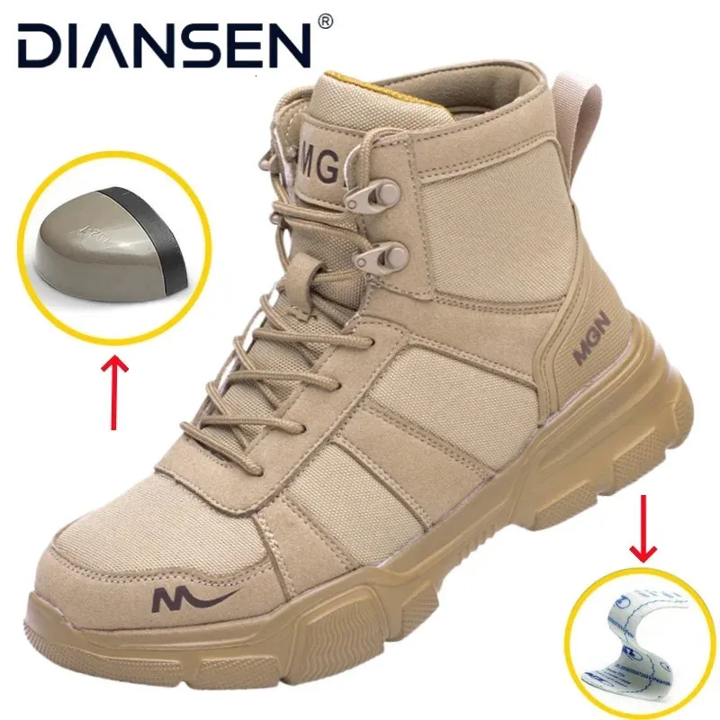 Steel Toe Safety Shoes Men Women AntiPuncture AntiSmash Non Slip ...