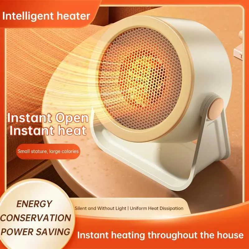 Portable Desktop Electric Heater, Compact Hot Air Blower Mini Radiator ...