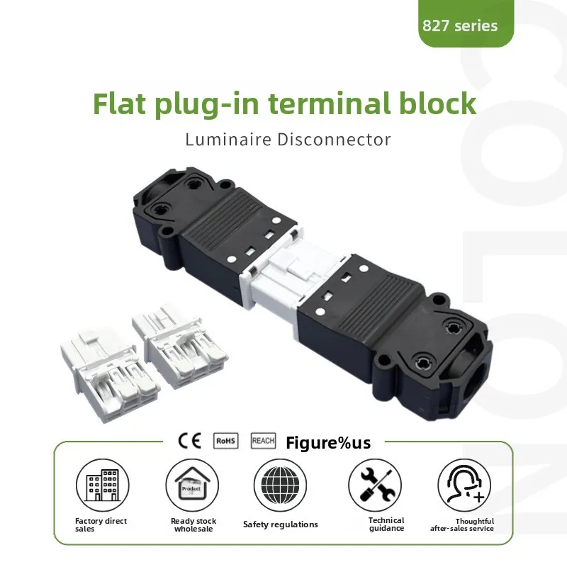 827 Plug-in Terminal Block Large Square 5-In 5-Out Electrical Plug Non ...