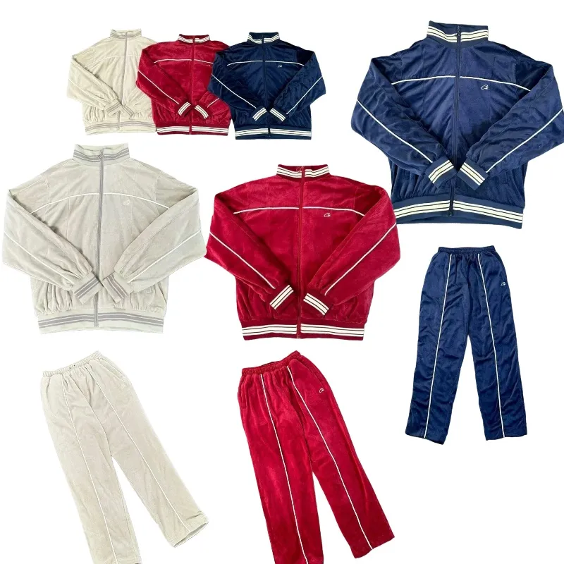 Men's Designer Tracksuits 2025 New Style Winter Velvet Zipper Jacket ...