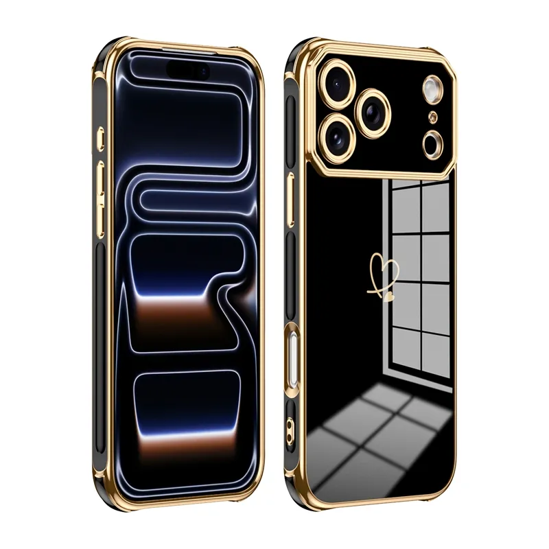 Luxury Chromed Soft TPU Case for iPhone 17, Air 16 Pro Max, 15 Plus, 14 ...