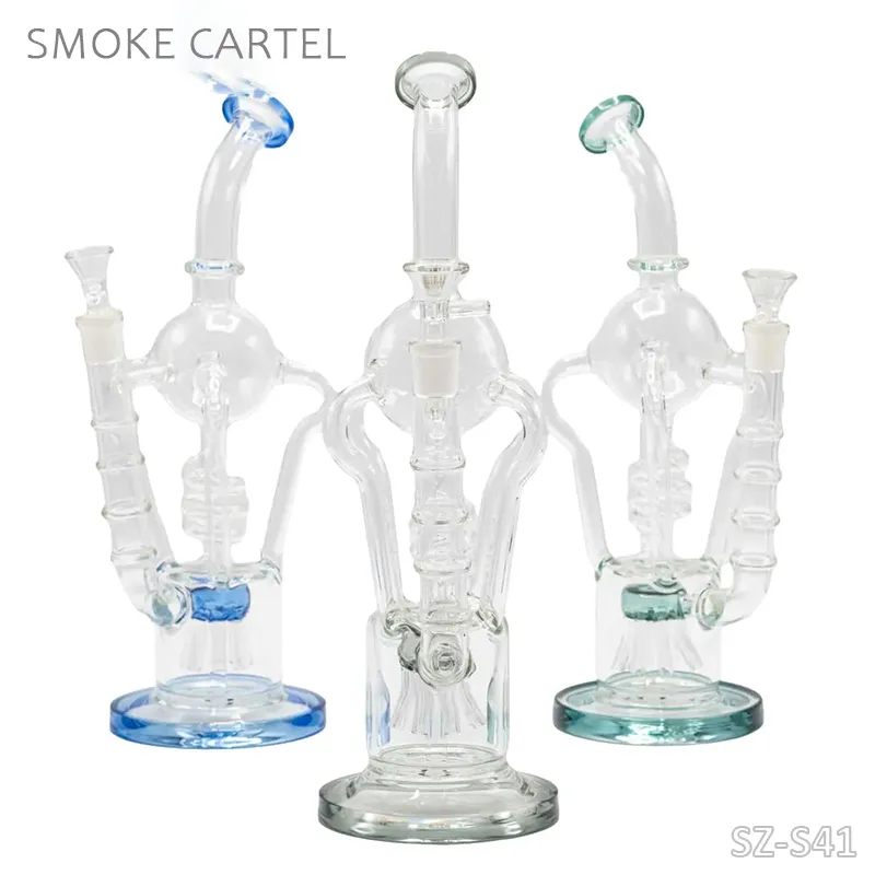 Colorful Birdcage Dab Rig With Helix Sprinkler Perc, 14.4mm Joint, And ...