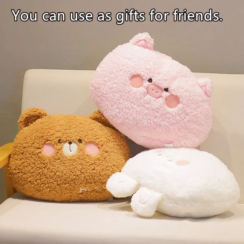 35cm Plush Animal Cartoon Cushion Toy Low Back Sofa Pillow for Girls ...