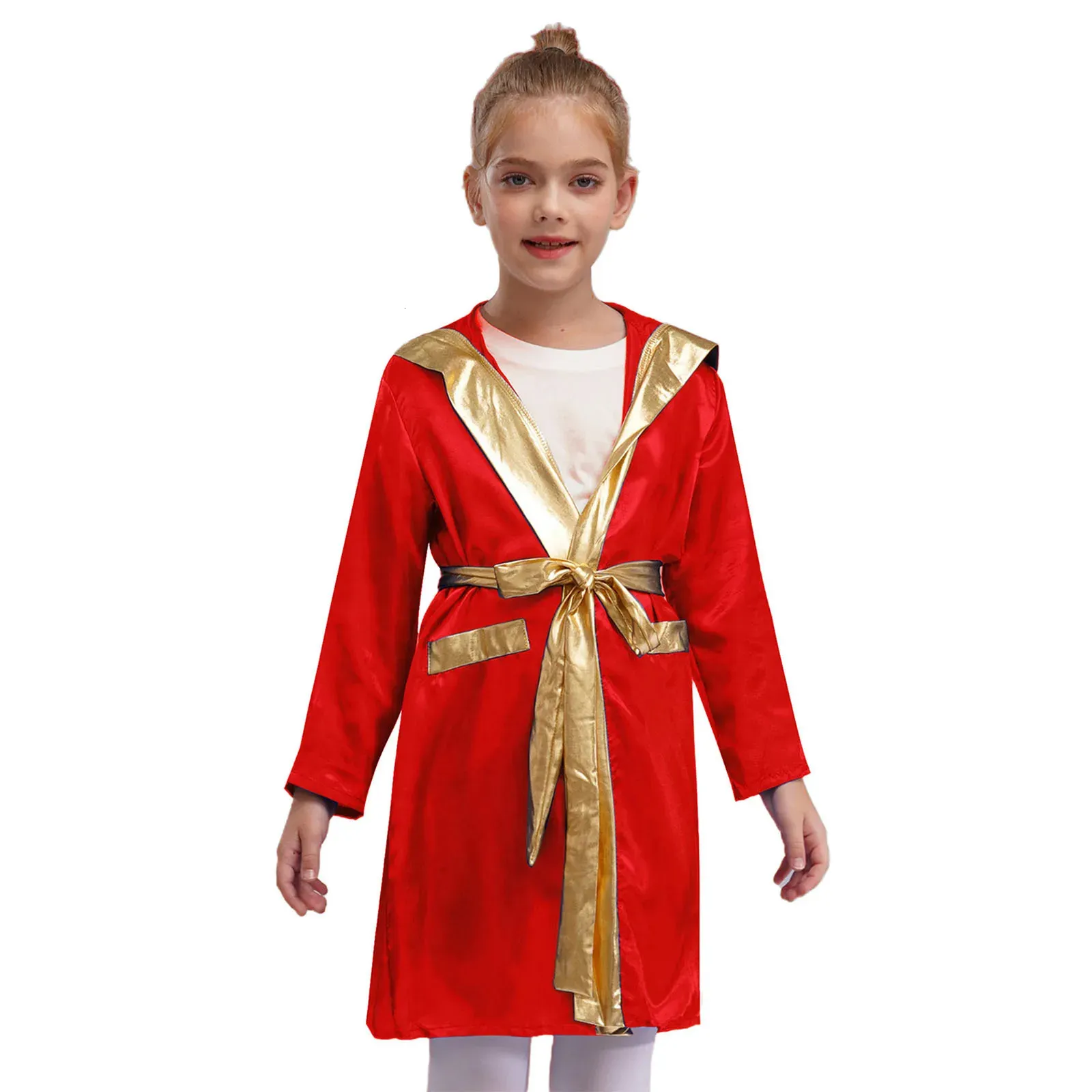 Boys Girls Halloween Carnival Party Boxer Cosplay Costume: Boxing Robe ...