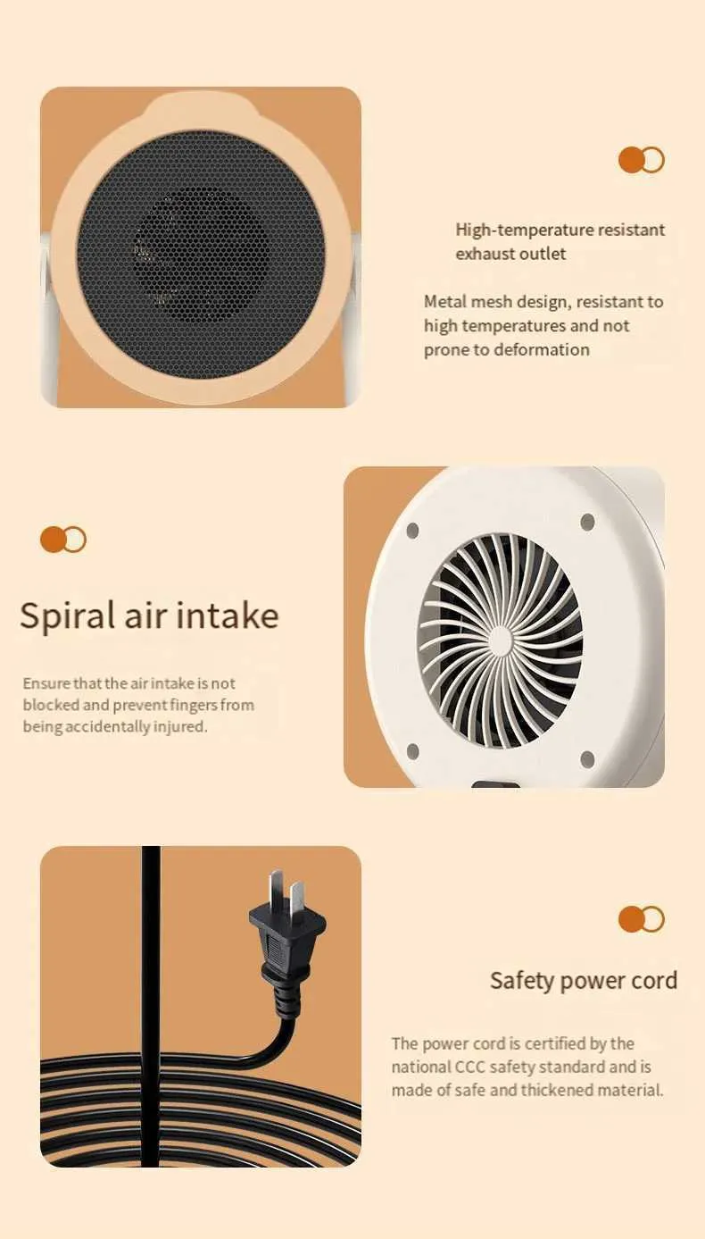 Desktop Heater Small Heating Small Sun Home Heater Bedroom Electric ...