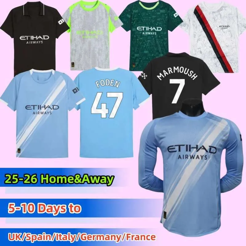 25 26 Collection Kits Fourth Soccer Jerseys FODEN DE BRUYNE HAALAND ...