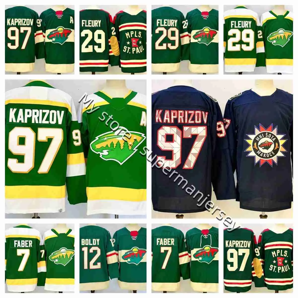 Chaud 20262026 2026 Kirill Kaprizov Mn Hockey 7 Brock Faber Matt Boldy ...