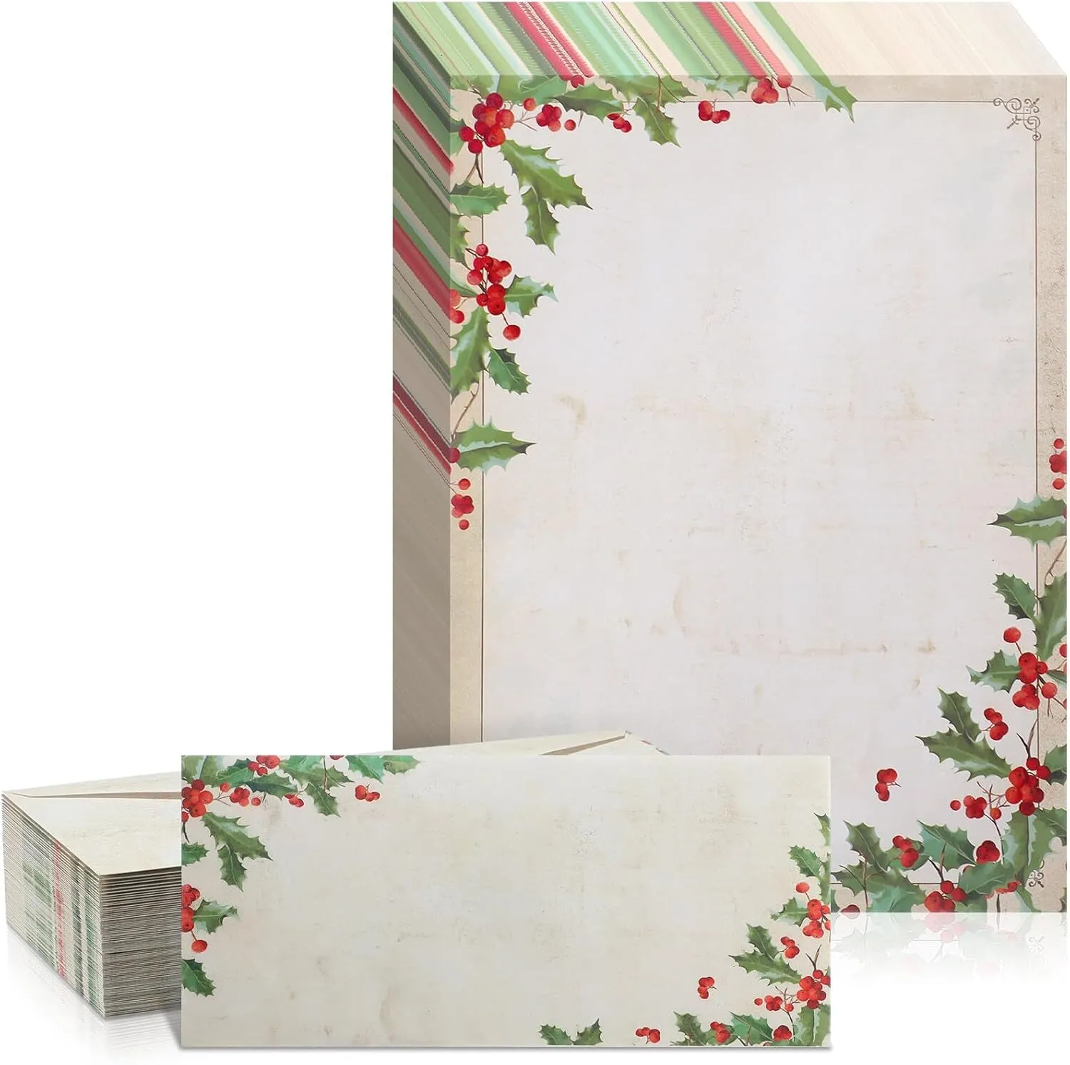 Christmas Weekgrat Sets Stationery With X Inch Paper Envelopes For ...