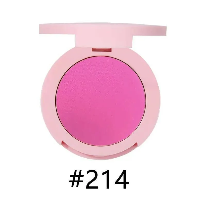 Pink Blusher Powder Pigment Face Contour Bronzer Round Shape Single ...