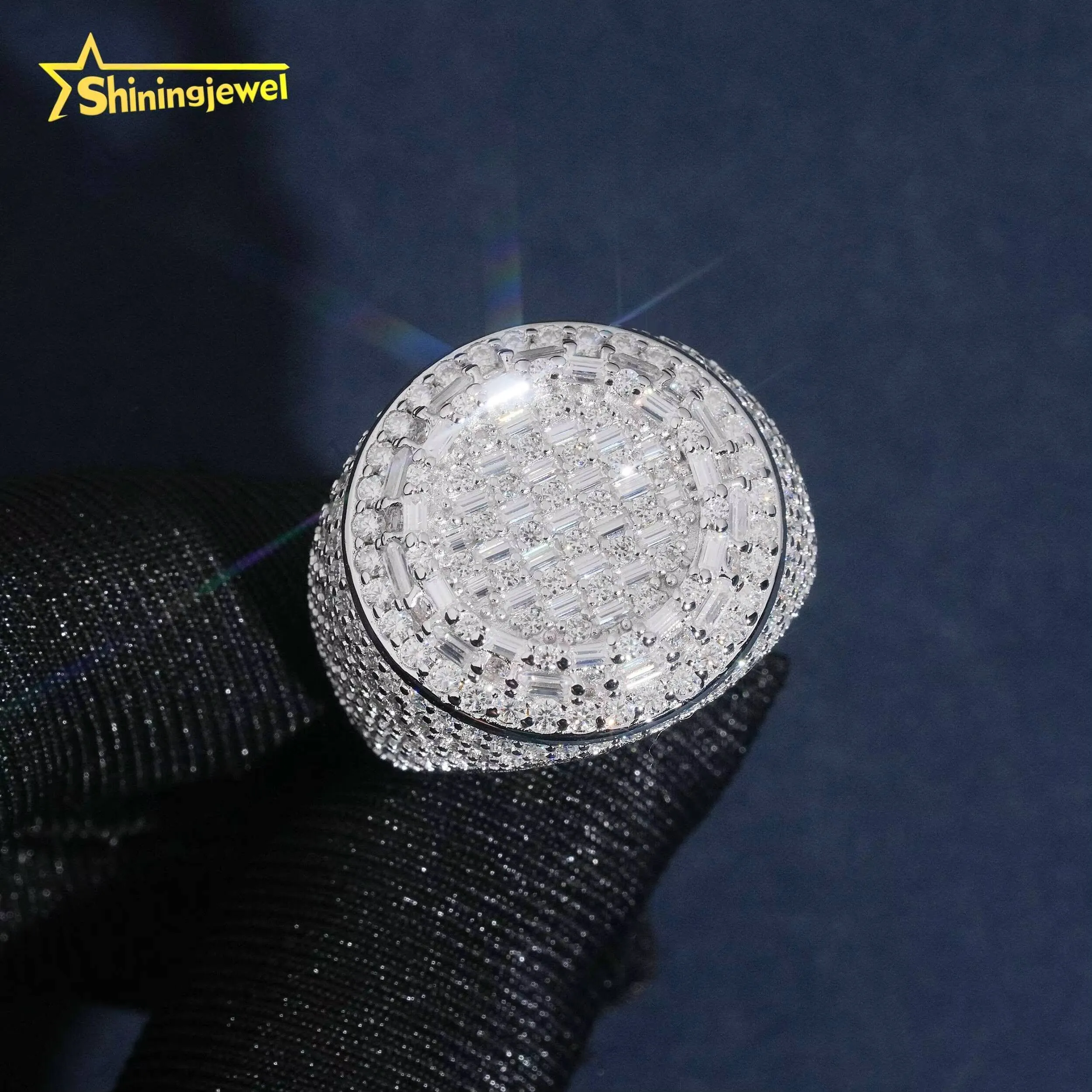 Round Circle Championship Ring Baguette Cut Diamond... From Lucky_777 ...