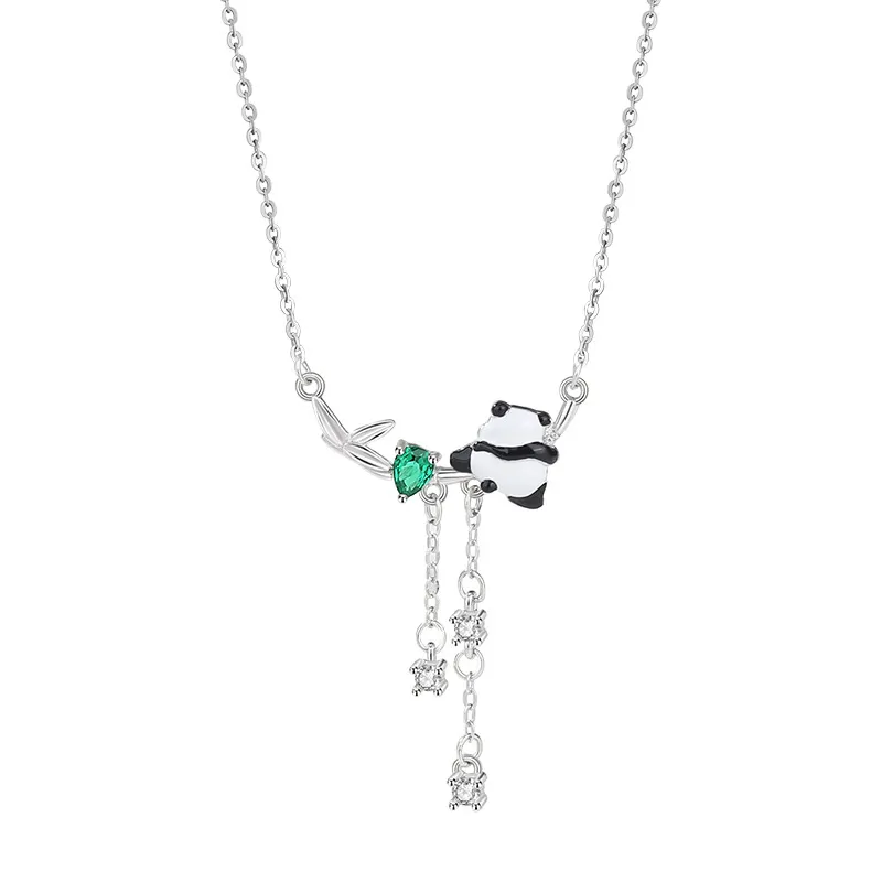 TaiYang S925 Sterling Silver Panda Pendant Necklace,... From Hftaiyang ...