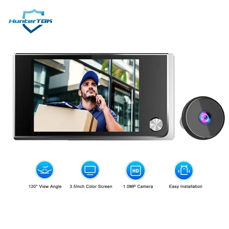 251030ww 35 Inch Digital Door Viewer 120° HD Peephole Camera With LCD ...