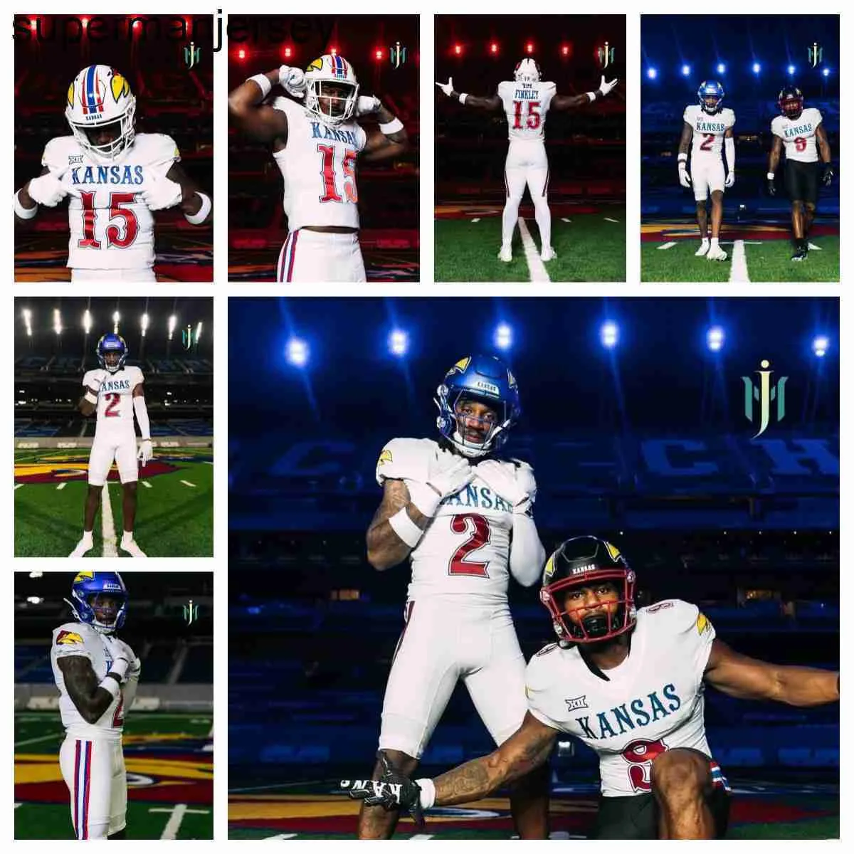 Jalon Daniels Kansas Football Jersey 2025 Custom Stitched Devin Neal ...