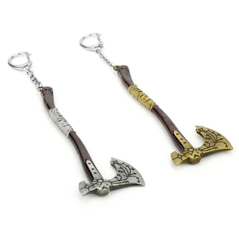 New Game God Of War 4 Kratos Keychain Leviathan Axe Key Chain Ring ...