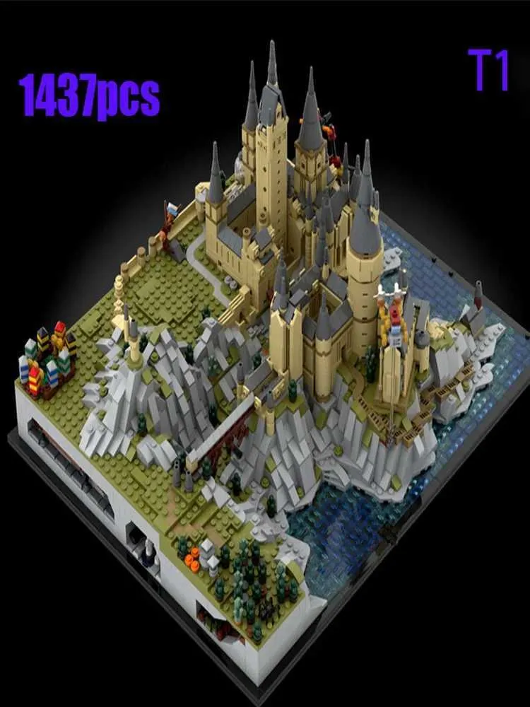 Wooden Building Block Set Wizard Castle Site Expansion and Train ...