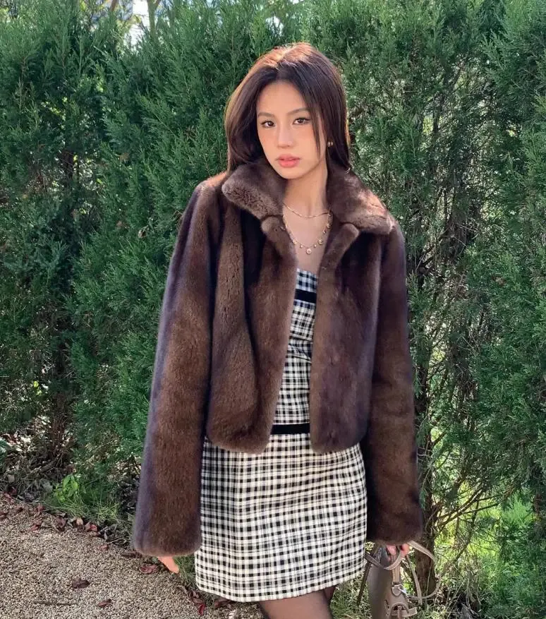 Womens Mink Fur Jacket with 60% White Duck Down Filling Silk Fabric ...