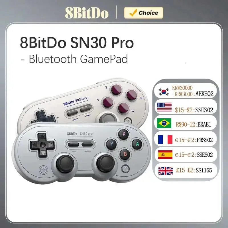 8Bitdo SN30 Pro Bluetooth Gamepad Nintendo Anahtarı 2 Kablosuz Oyun ...