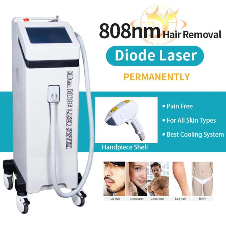 20Millions Shots Ice Laser 808nm Laser Diode Hair Removal Machine For ...