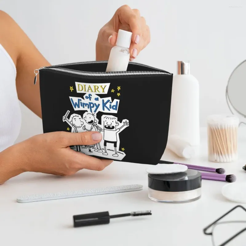 Cosmetic Bags Diary Of A Wimpy Kid Group Women Travel Makeup Organizer ...