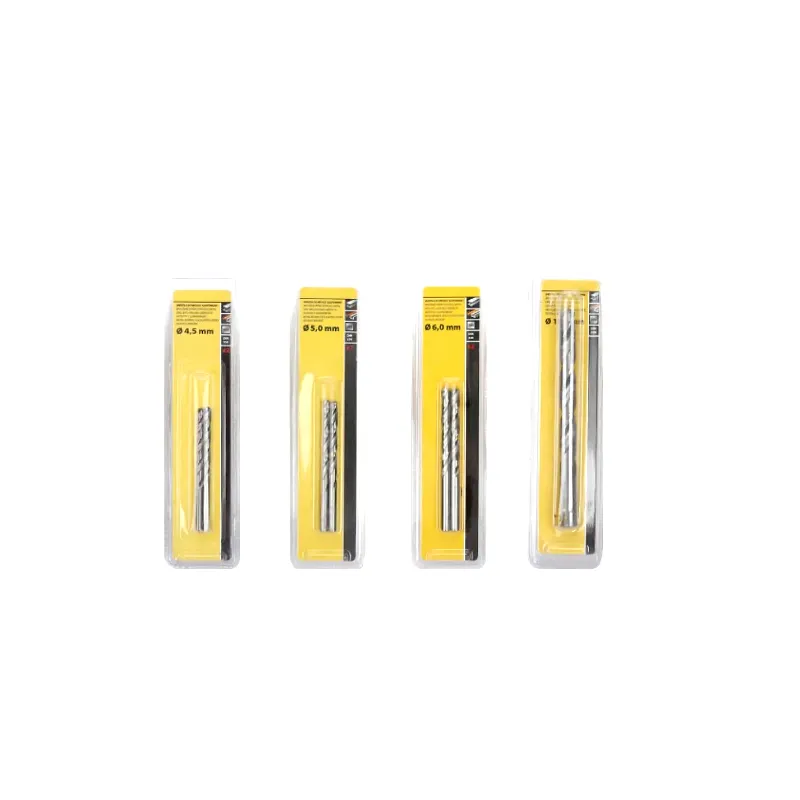 Double Blister Packaged HSS Drill Bits Set Multiple Sizes For Metal ...