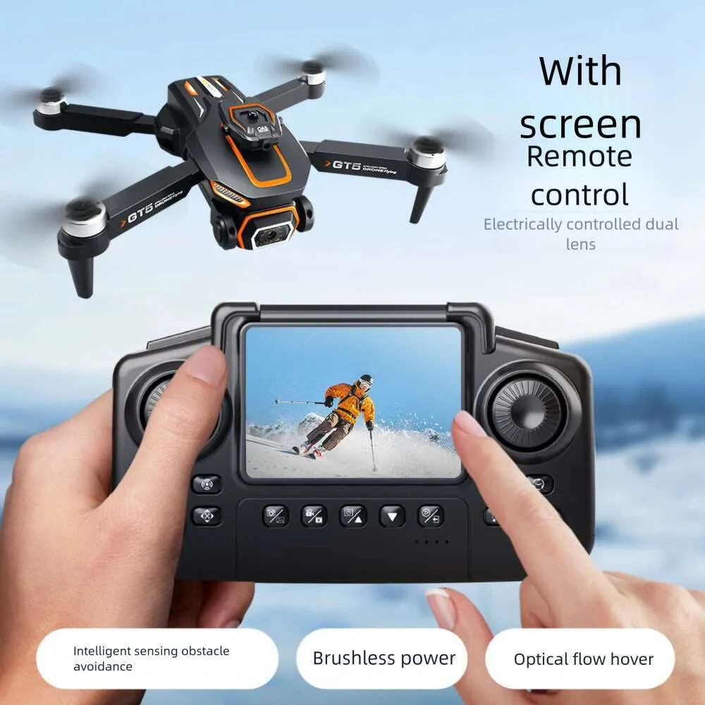 GT5 Brushless Aerial Photography Drone Screen Display Obstacle ...