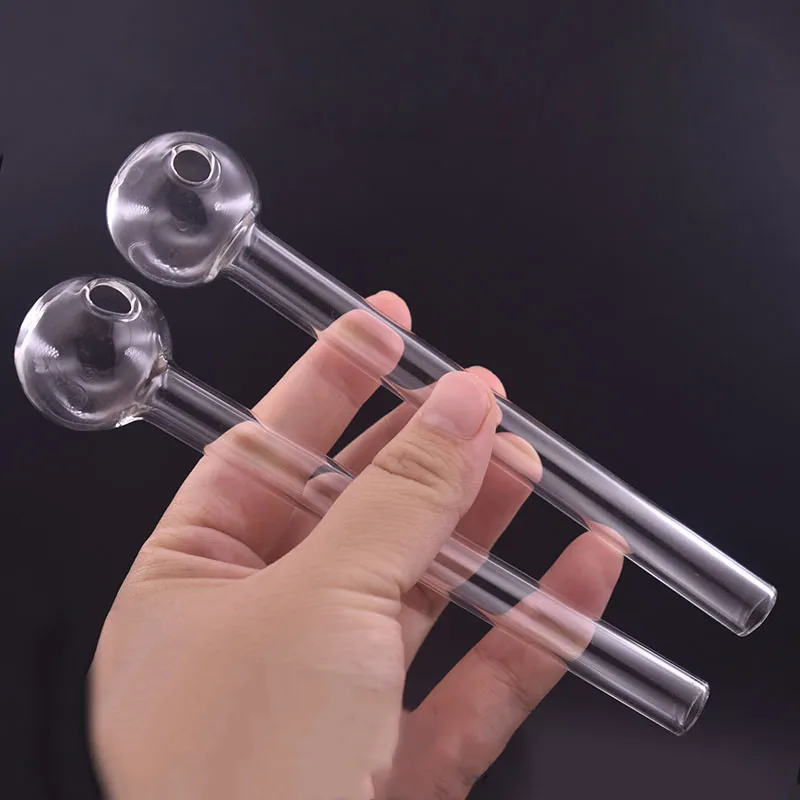 Oil Burner Pipe Clear Glass 6 Inch, 30mm Tube, Durable Handcrafted ...