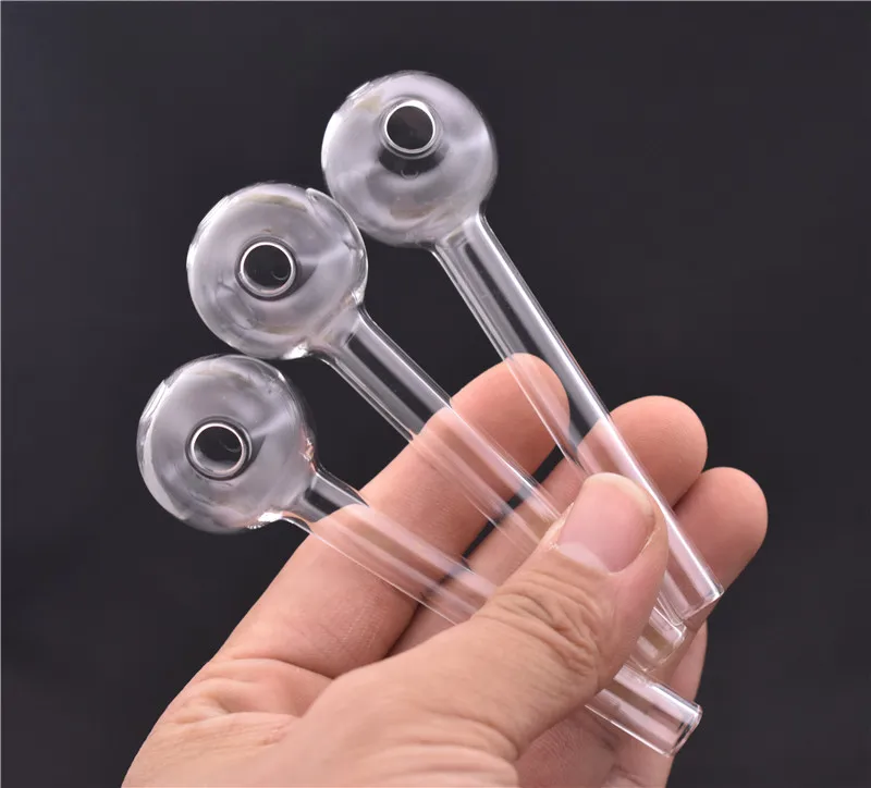 Oil Burner Pipe Thick Pyrex Glass Smoking Tube With Handle, 2.8/4/6/8 ...