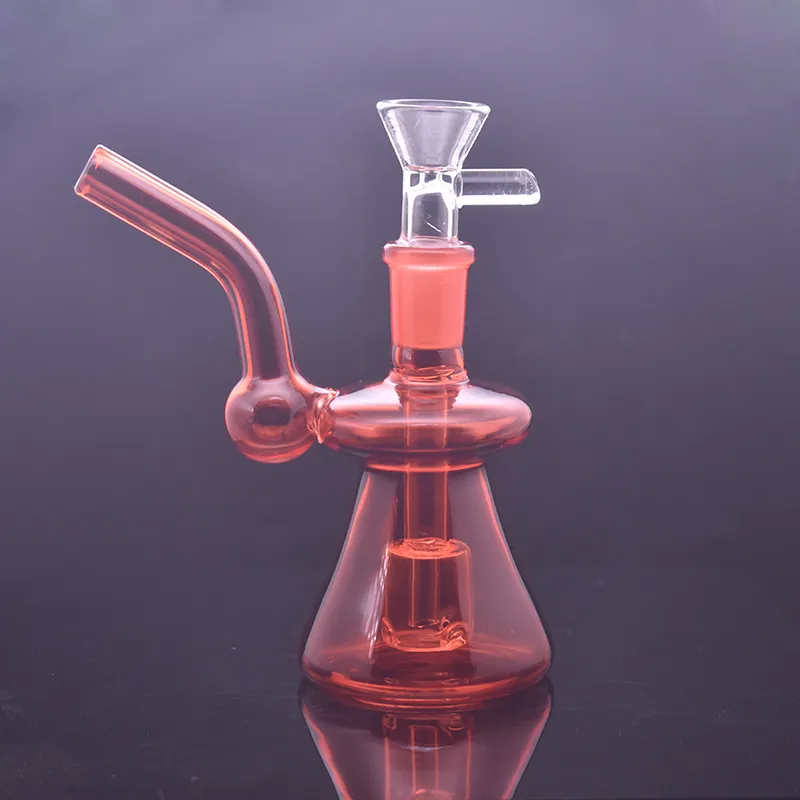 Small Mini Beaker Bong Bubbler Water Bongs Thick Glass Bongs Water ...