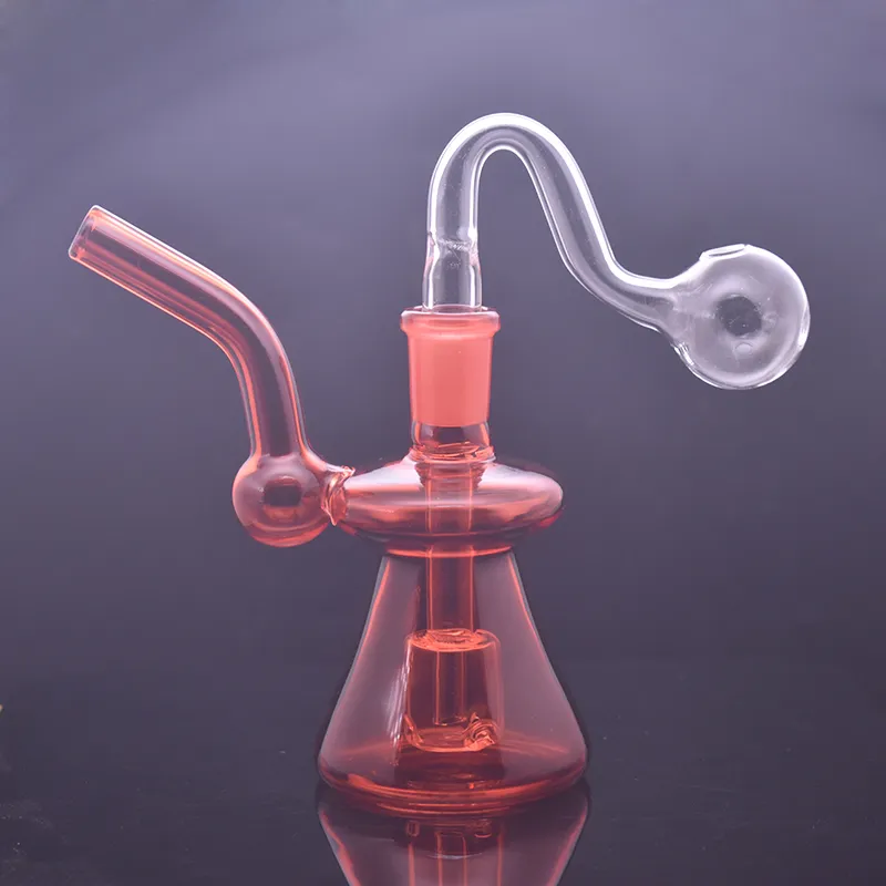 Small Mini Beaker Bong Bubbler Water Bongs Thick Glass Bongs Water ...