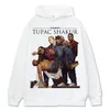 Men's Tupac Shakur Hoodie 420G Vintage Washed Cotton Streetwear ...