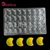 32-Hole 3D Crescent Moon Silicone Chocolate Mold for Candy and Cake ...