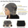Highlight 360 Full Lace Pre Plucked HD Deep Wave Frontal Wig Invisible ...