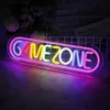 Vibrant Game Zone LED Neon Sign - Perfect for Gaming Rooms & Party ...